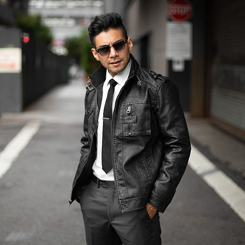 Engine Leather Jacket – David Outwear