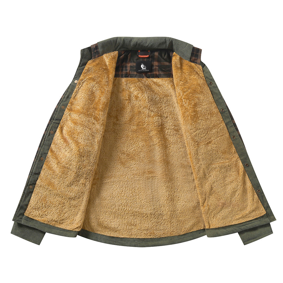 Forest Green Plaid Shirt Jacket – David Outwear