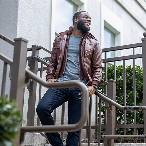 Engine Leather Jacket – David Outwear