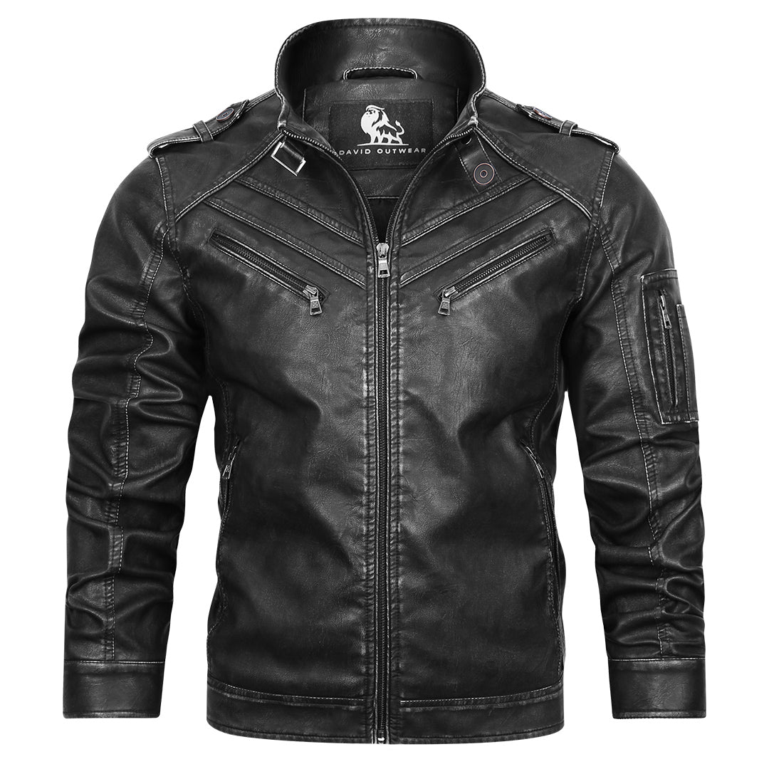 Engine Leather Jacket – David Outwear